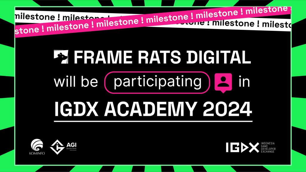 Frame Rats Digital will be participating IGDX Academy 2024 - Frame Rats Digital